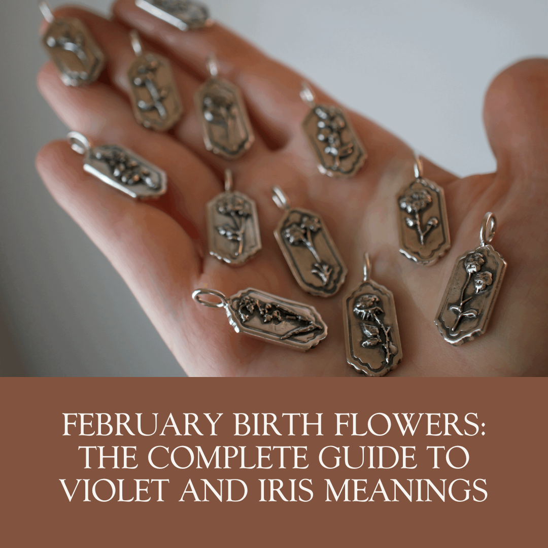 February Birth Flowers: The Complete Guide to Violet and Iris Meanings – Paige Barbee Jewelry